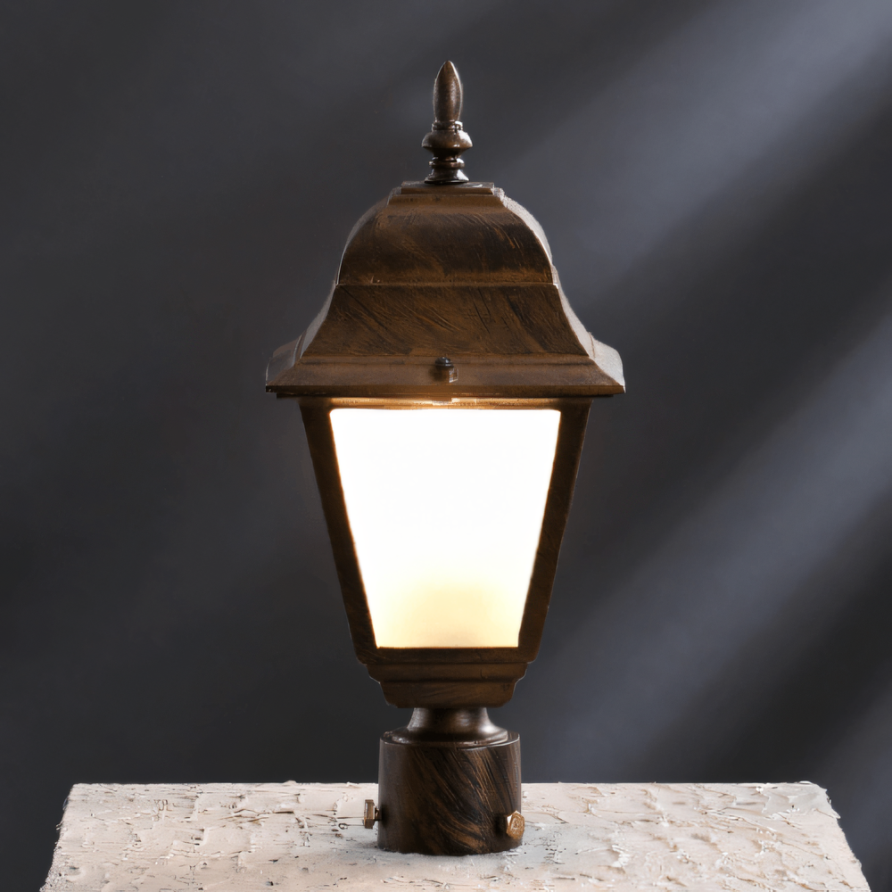 Brown Metal Gate Light – Luxury Lighting Company